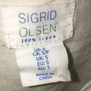 Sigrid Olsen | Tops | Sigrid Olsen Linen Top | Poshmark